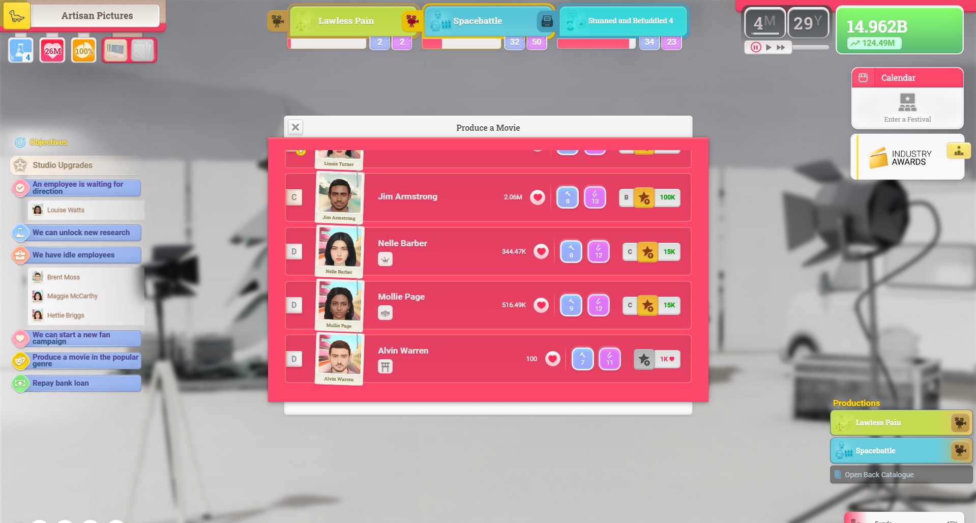 Moviehouse - The Film Studio Tycoon is a promising title that needs a ...