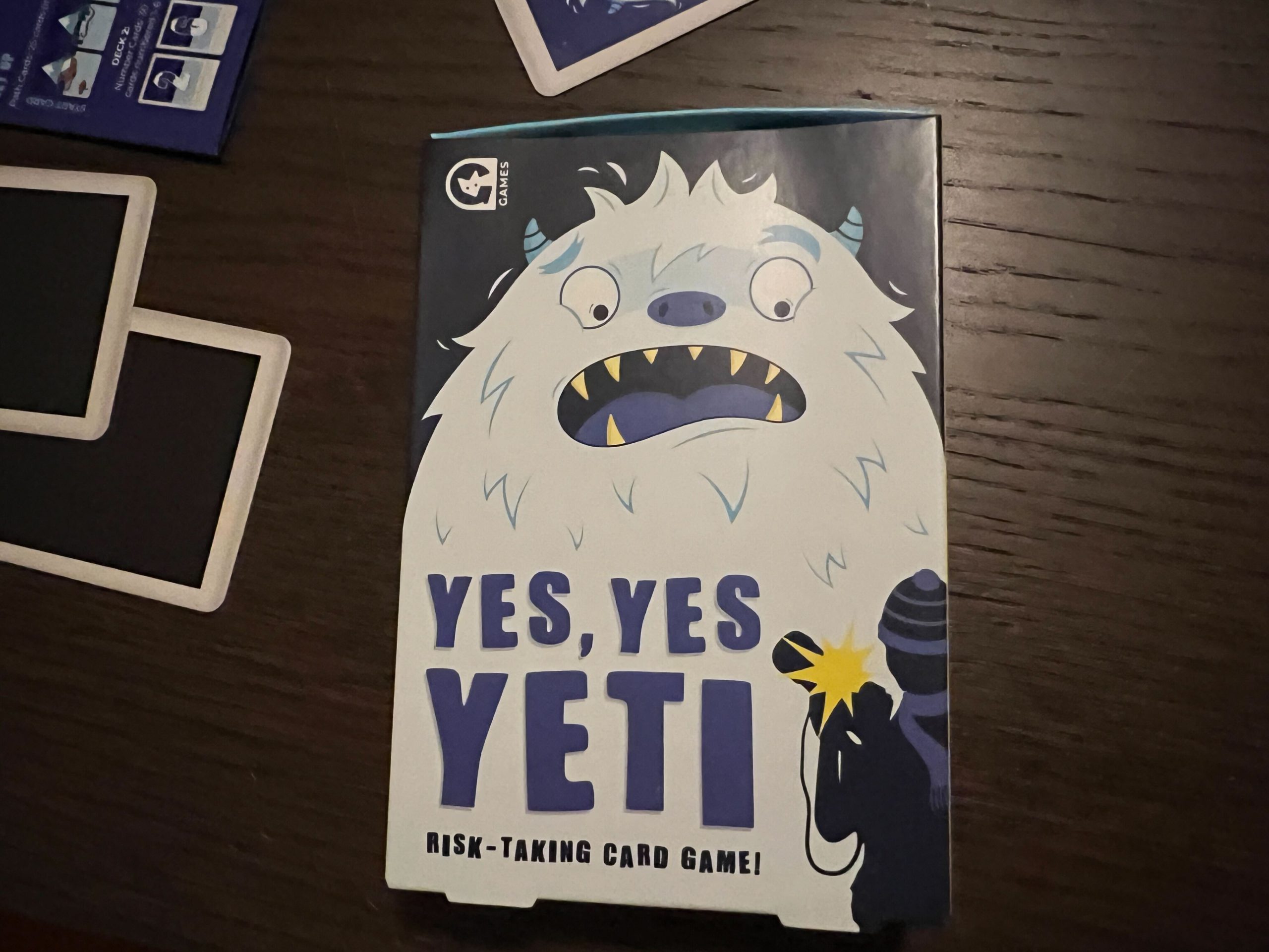 Yes, Yes, Yeti! is a push-your-luck card game build around a cool catch ...