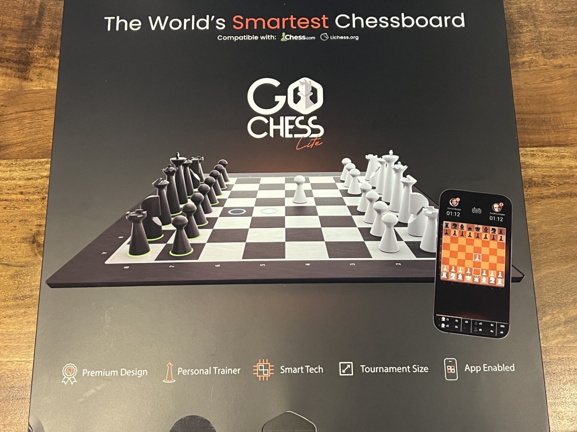 The GoChess Lite Modern chessboard is smart and sleek, but comes at a ...